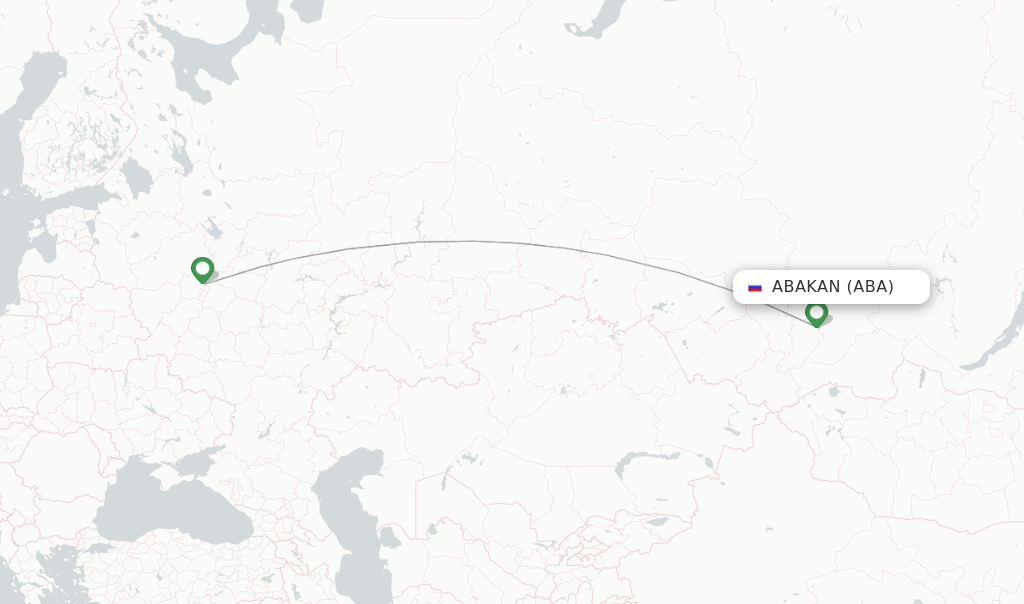 Aeroflot flights from Abakan, ABA - FlightsFrom.com