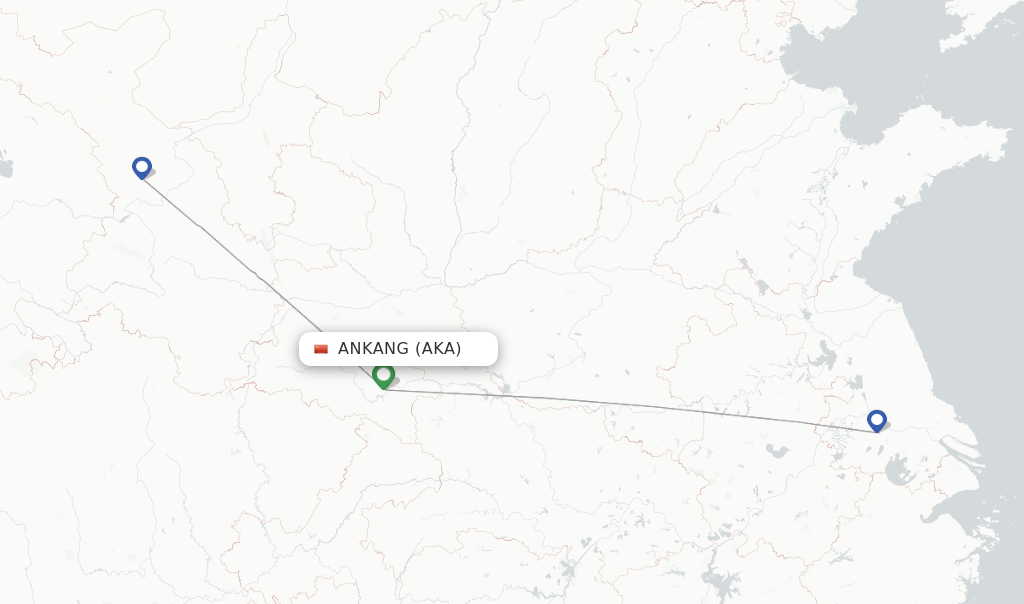 Spring Airlines flights from Ankang, AKA - FlightsFrom.com