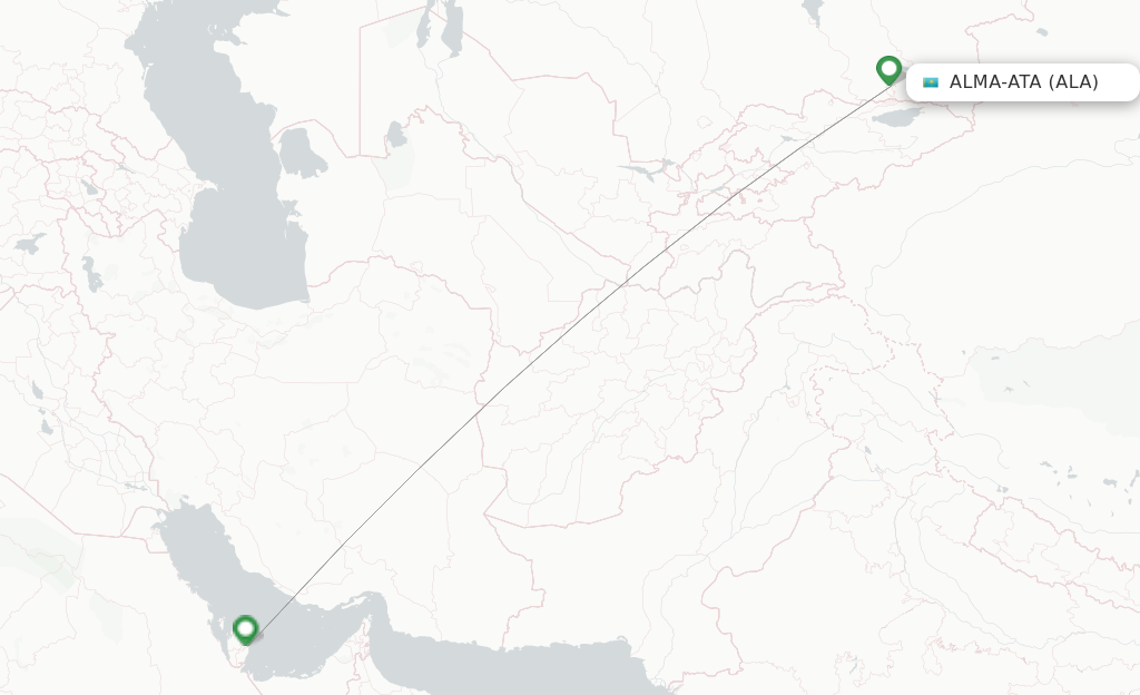 Qatar Airways flights from Almaty, ALA - FlightsFrom.com