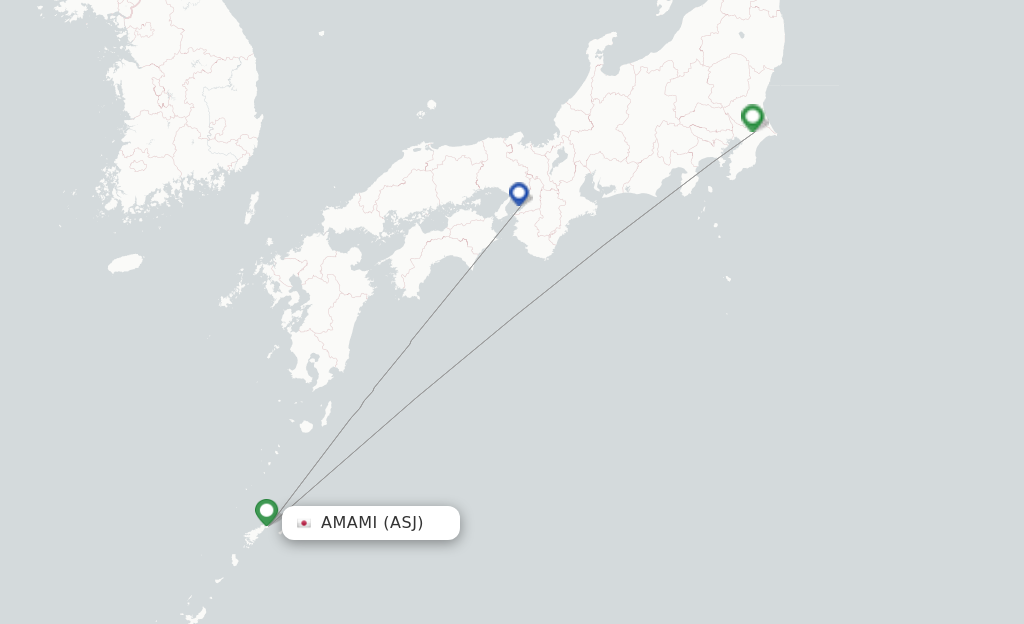 Peach Aviation flights from Amami O Shima, ASJ - FlightsFrom.com