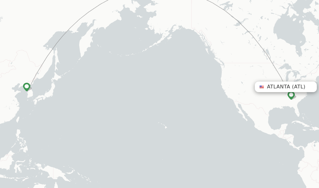 Korean Air flights from Atlanta, ATL - FlightsFrom.com