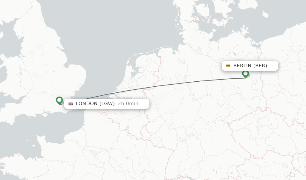 Direct (non-stop) flights from Berlin to London - schedules ...
