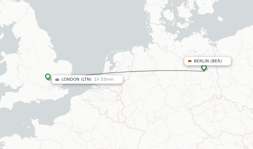 Direct (non-stop) flights from Berlin to London - schedules ...