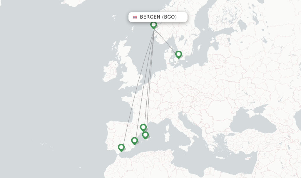 Norwegian Air Sweden flights from Bergen, BGO - FlightsFrom.com