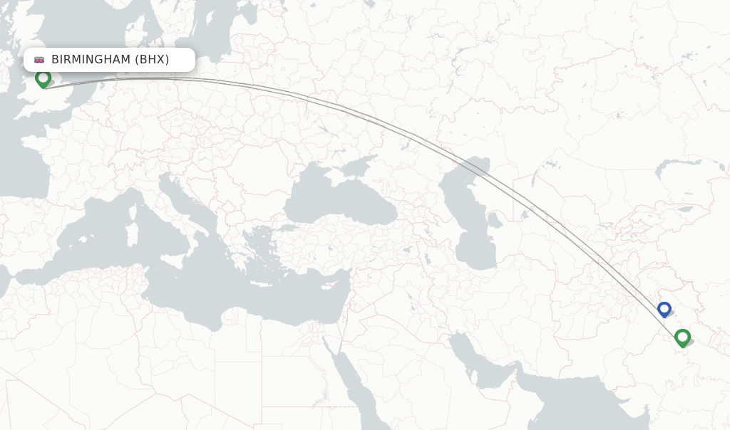 Air India flights from Birmingham, BHX - FlightsFrom.com