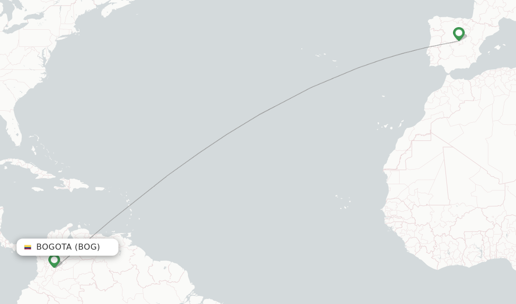 Iberia flights from Bogota, BOG - FlightsFrom.com