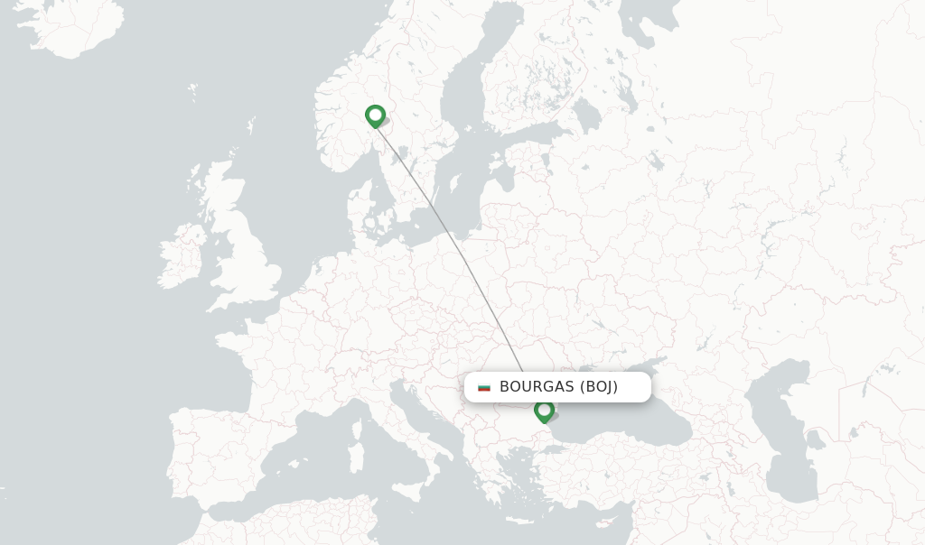 Norwegian Air flights from Burgas, BOJ - FlightsFrom.com