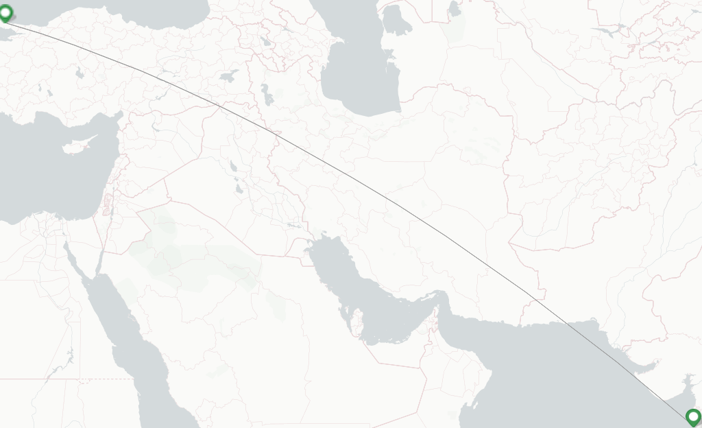 Turkish Airlines flights from Mumbai, BOM - FlightsFrom.com