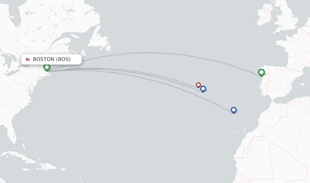 Azores Airlines flights from Boston, BOS - FlightsFrom.com