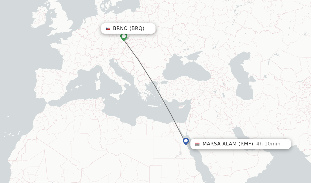 Direct (non-stop) flights from Brno to Marsa Alam - schedules ...
