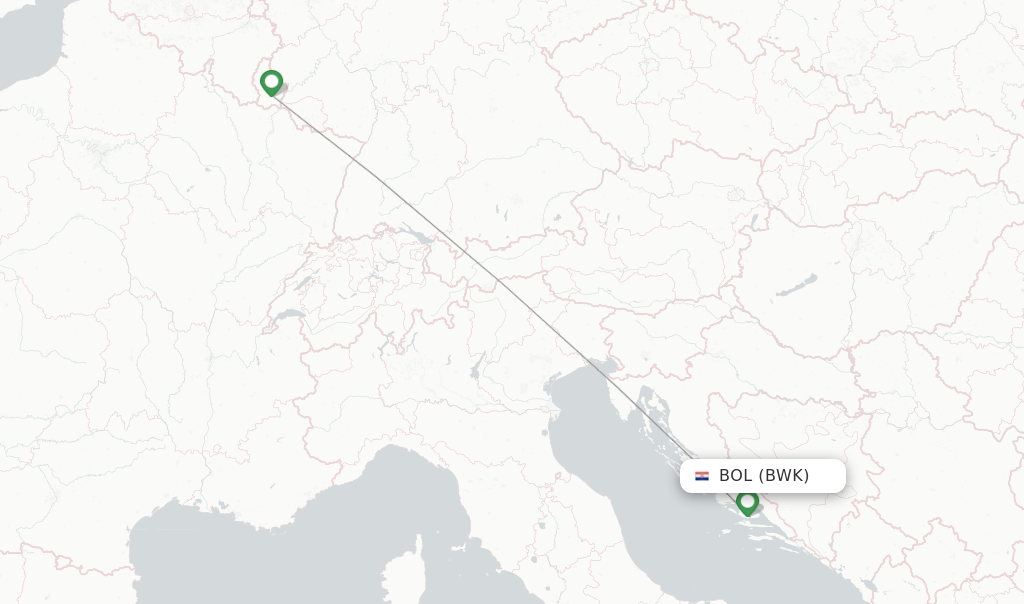 Luxair flights from Bol, BWK - FlightsFrom.com