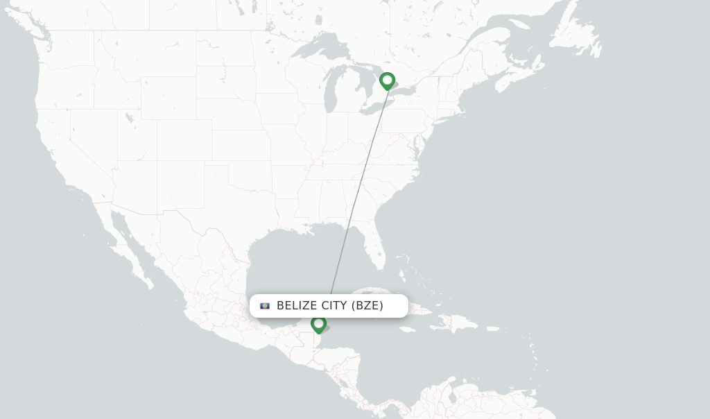 Air Canada flights from Belize City, BZE - FlightsFrom.com