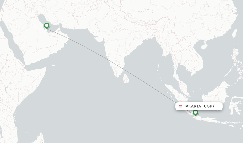 Qatar Airways flights from Jakarta, CGK - FlightsFrom.com