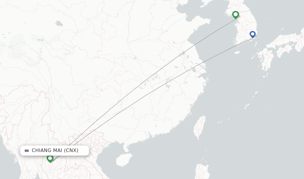 Jeju Air flights from Chiang Mai, CNX - FlightsFrom.com