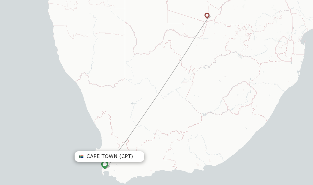 Air Botswana flights from Cape Town, CPT - FlightsFrom.com