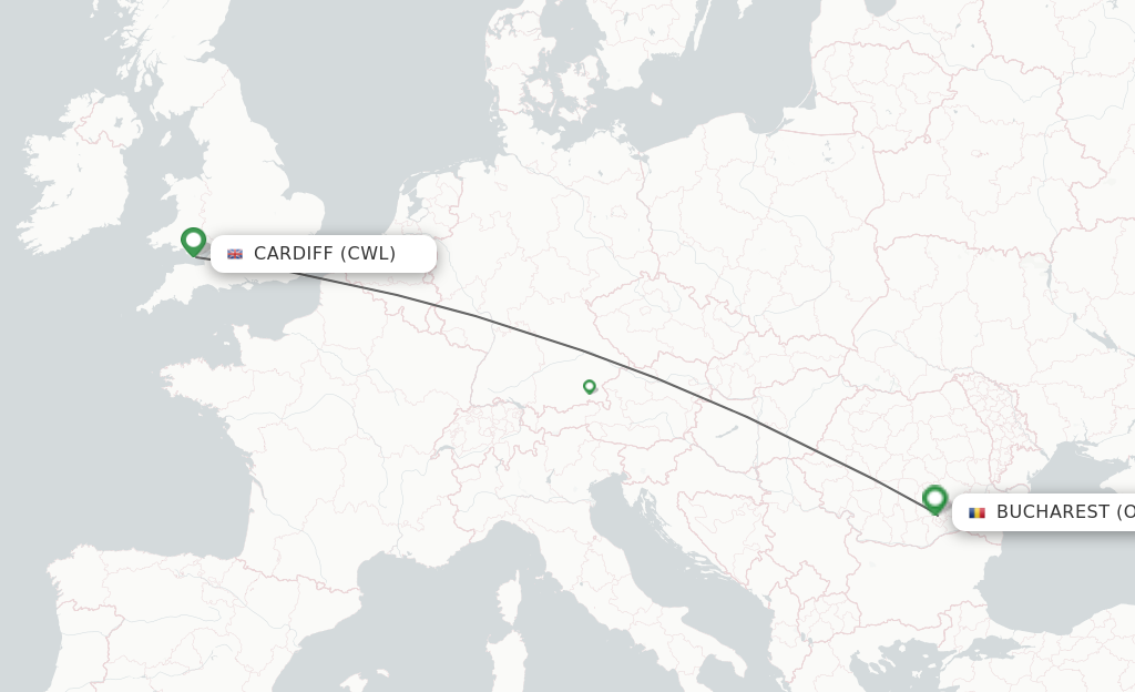 Direct (non-stop) flights from Cardiff to Bucharest - schedules ...