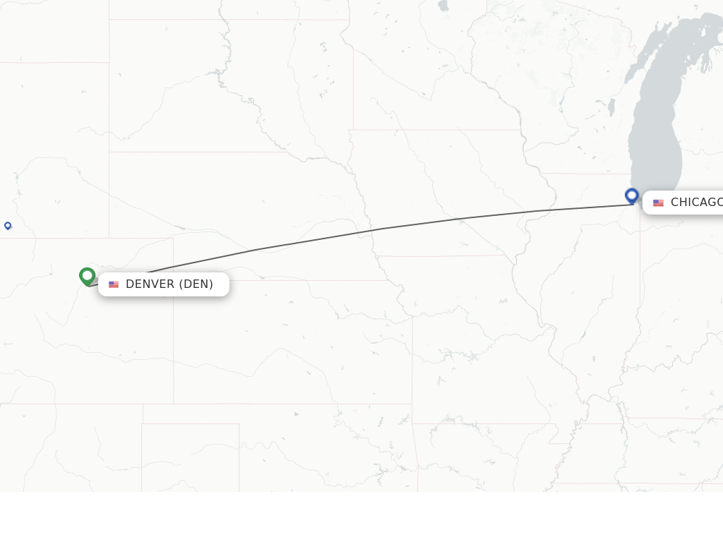 Direct (non-stop) flights from Denver to Chicago - schedules ...