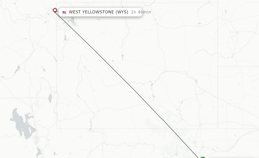 Direct (non-stop) flights from Denver to West Yellowstone - schedules ...