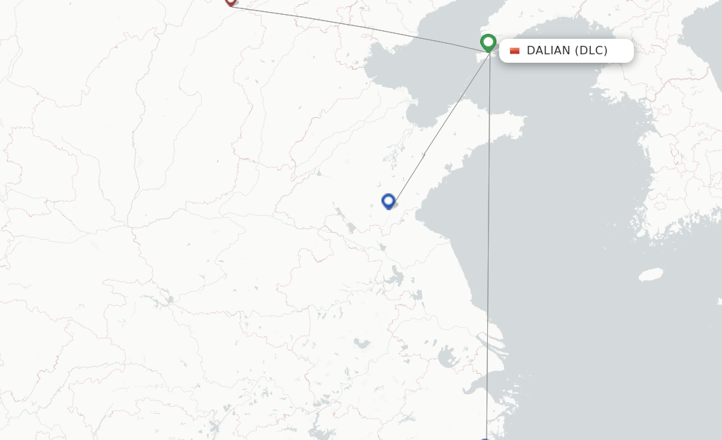 Chongqing Airlines flights from Dalian, DLC - FlightsFrom.com