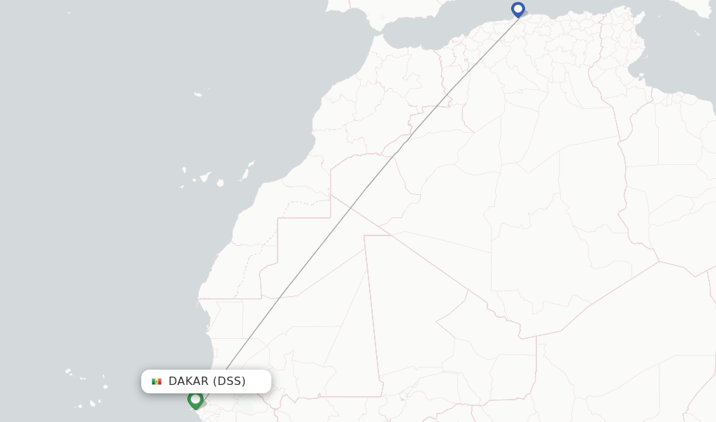 Air Algerie flights from Dakar, DSS - FlightsFrom.com