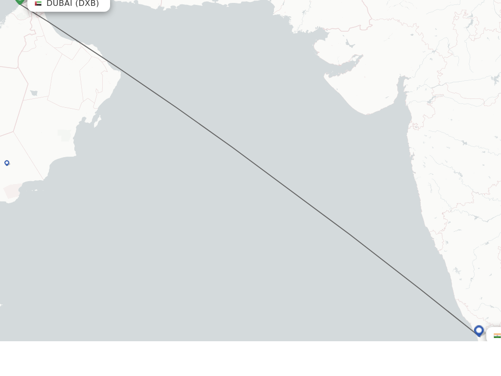 Direct (non-stop) flights from Dubai to Kozhikode - schedules ...