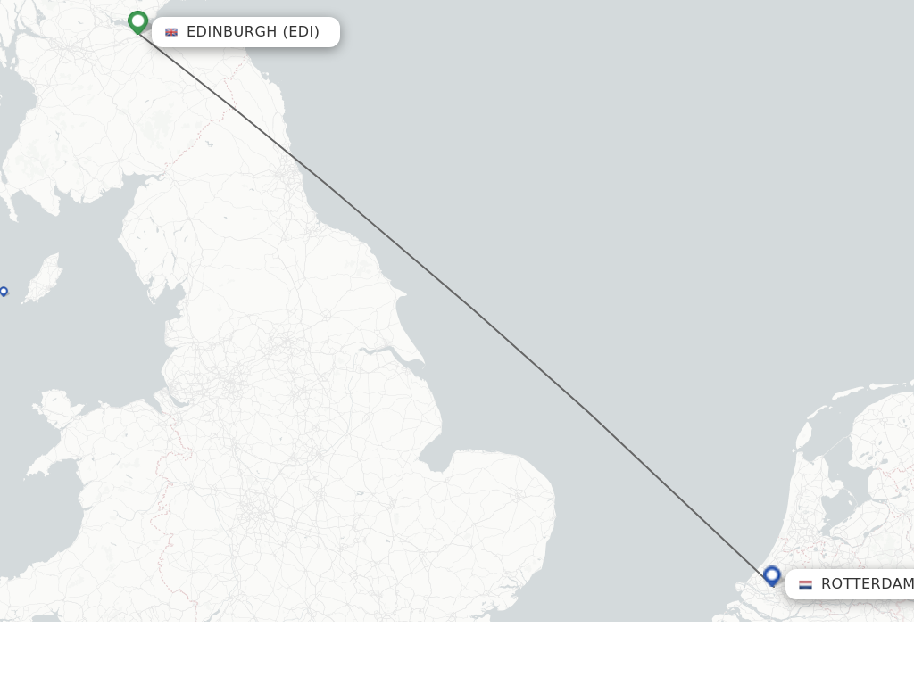 Direct (non-stop) flights from Edinburgh to Rotterdam - schedules ...