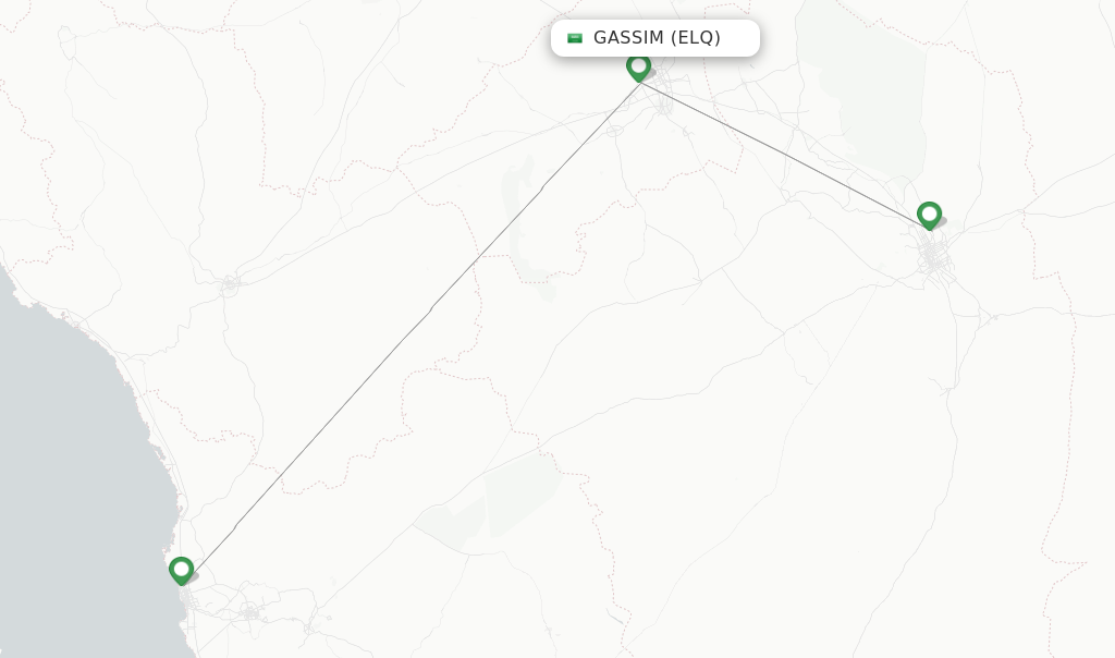 Saudia flights from Gassim, ELQ - FlightsFrom.com