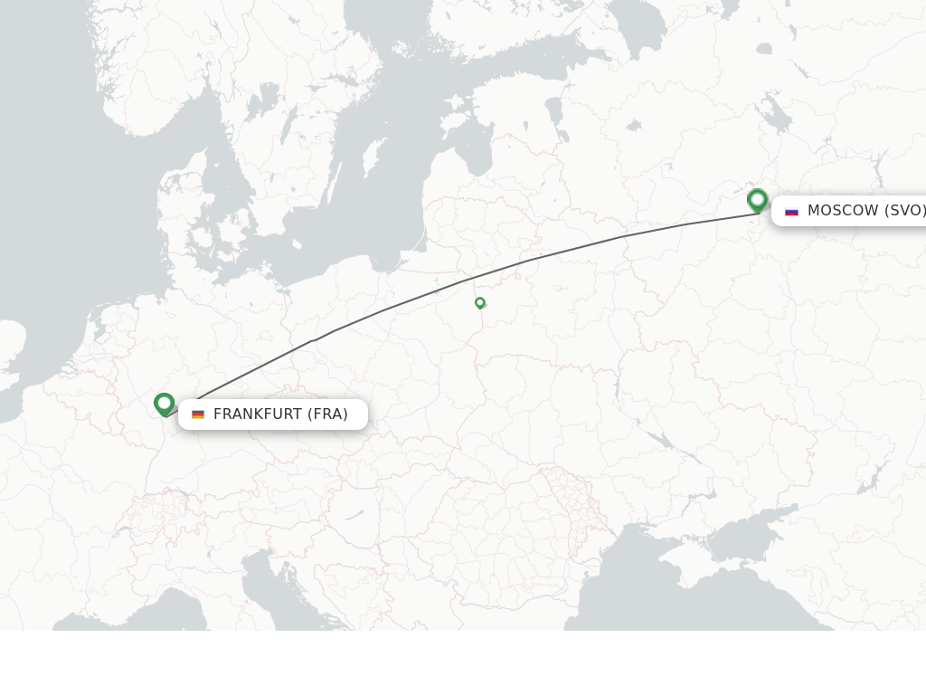 Direct (non-stop) flights from Frankfurt to Moscow - schedules ...