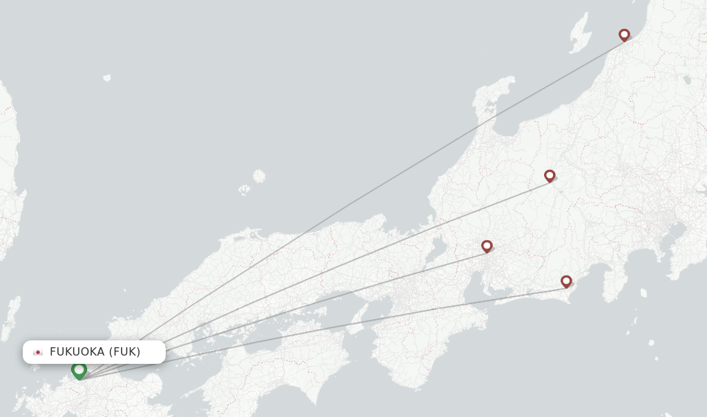 Fuji Dream Airlines flights from Fukuoka, FUK - FlightsFrom.com
