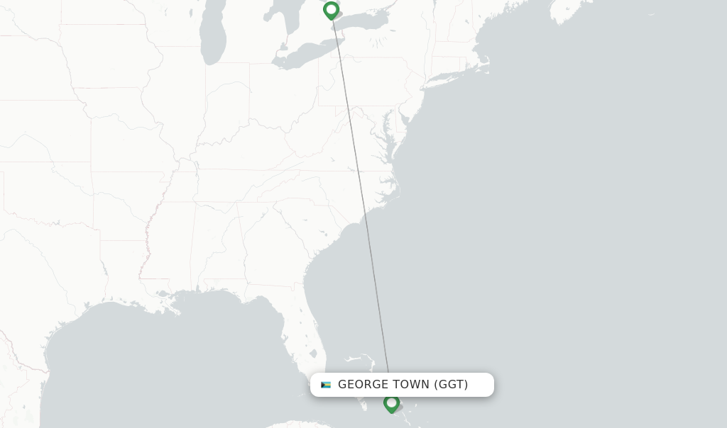Air Canada flights from George Town, GGT - FlightsFrom.com