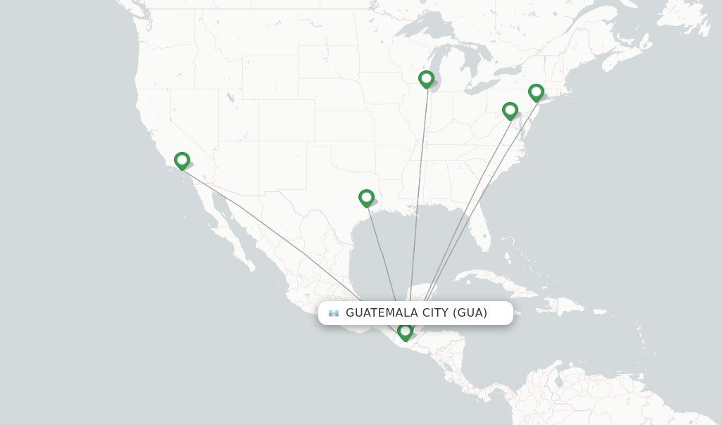 United flights from Guatemala City, GUA - FlightsFrom.com