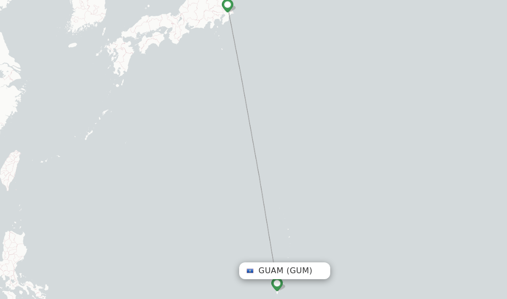 JAL flights from Guam, GUM - FlightsFrom.com