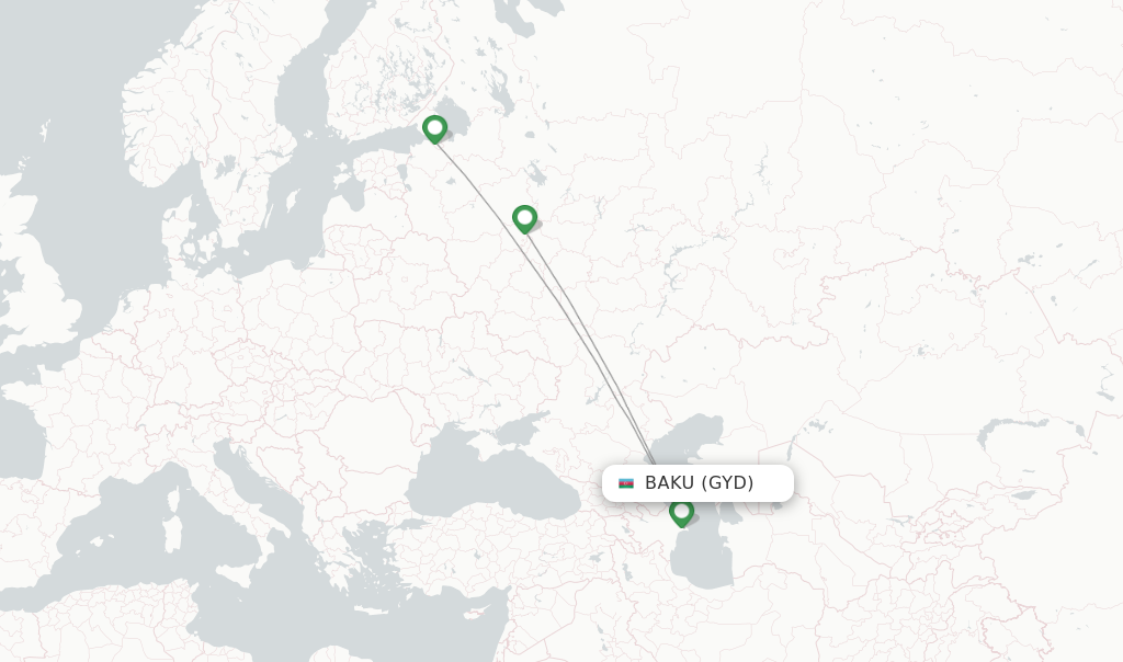 Aeroflot flights from Baku, GYD - FlightsFrom.com