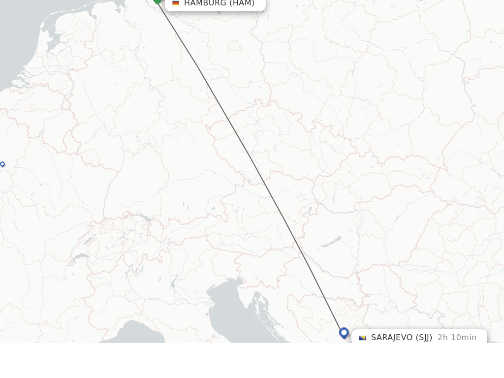 Direct (non-stop) flights from Hamburg to Sarajevo - schedules ...
