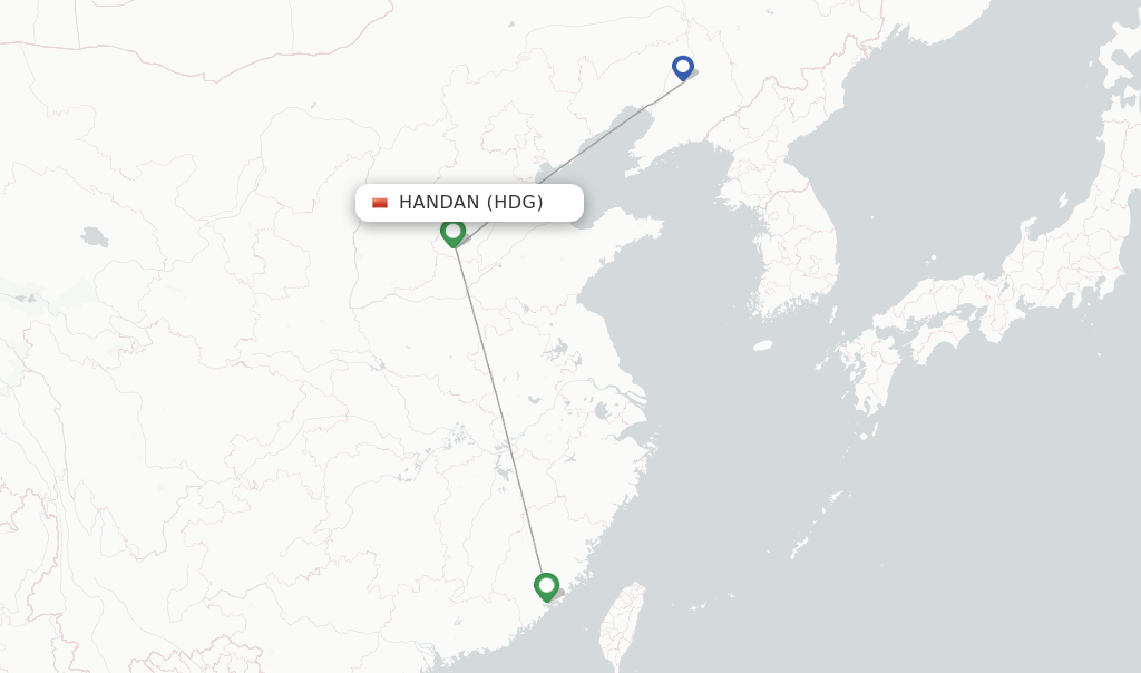 Spring Airlines flights from Handan, HDG - FlightsFrom.com
