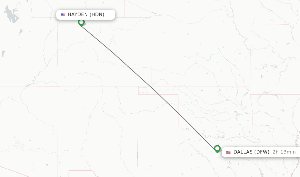 Direct (non-stop) flights from Hayden to Dallas - schedules ...