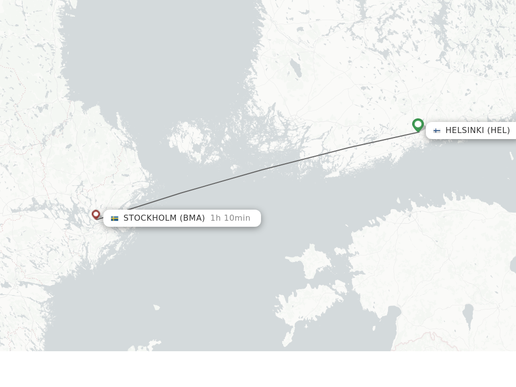 Direct (non-stop) flights from Helsinki to Stockholm - schedules ...