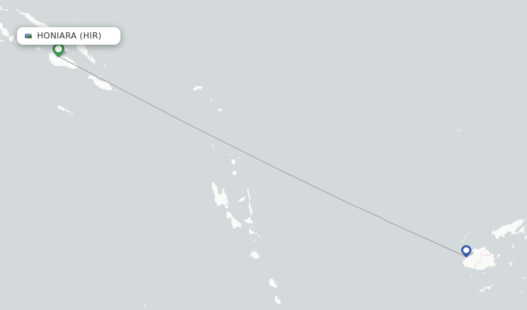 Fiji Airways flights from Honiara, HIR - FlightsFrom.com
