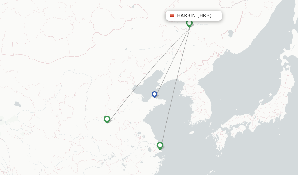 Shanghai Airlines flights from Harbin, HRB - FlightsFrom.com