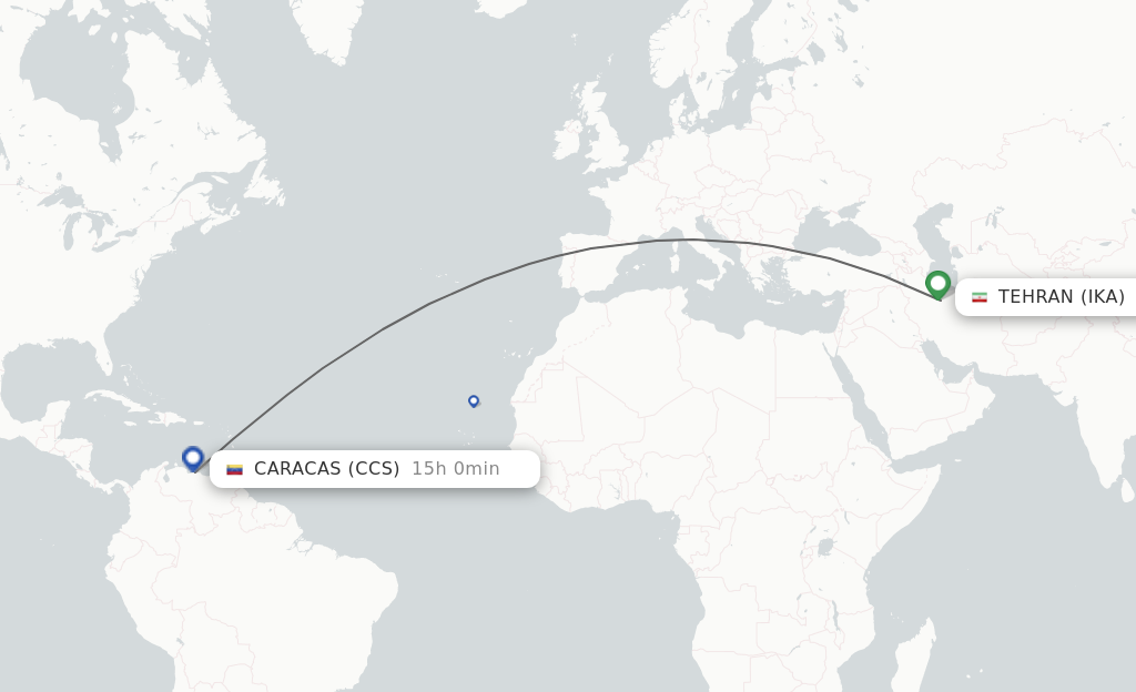 Direct non stop Flights From Tehran To Caracas Schedules Direct non stop Flights From Tehran To Caracas Schedules
