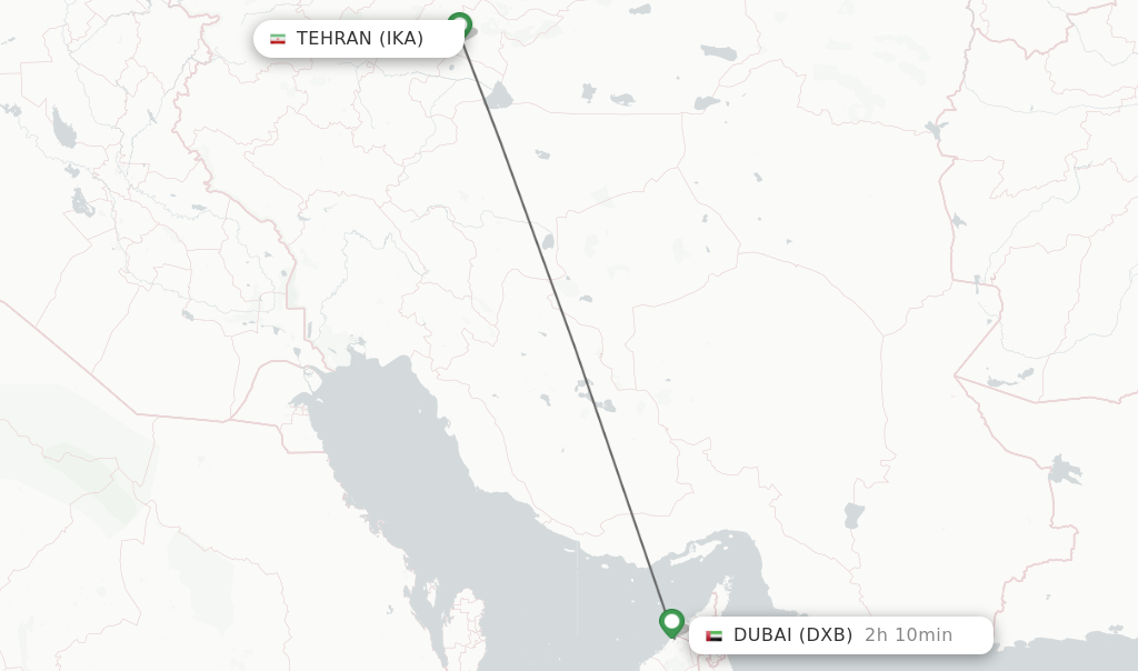 Direct (non-stop) flights from Tehran to Dubai - schedules ...