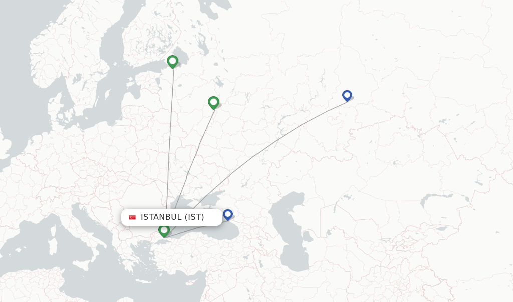 Aeroflot flights from Istanbul, IST - FlightsFrom.com