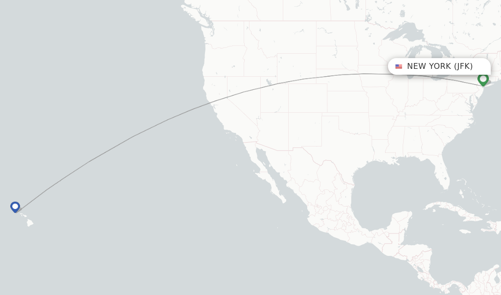 Hawaiian Airlines flights from New York, JFK - FlightsFrom.com