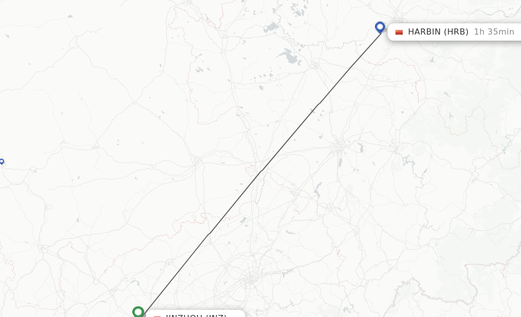 Direct (non-stop) flights from Jinzhou to Harbin - schedules ...