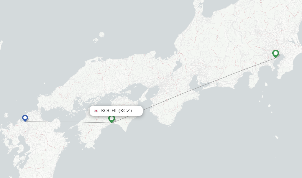 JAL flights from Kochi, KCZ - FlightsFrom.com
