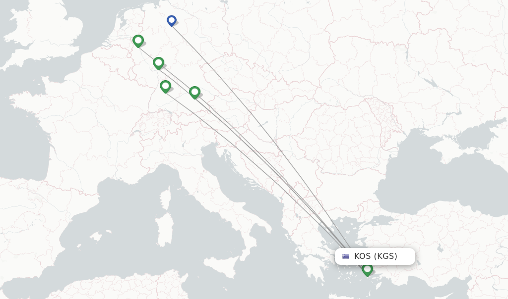 TUIfly flights from Kos, KGS - FlightsFrom.com