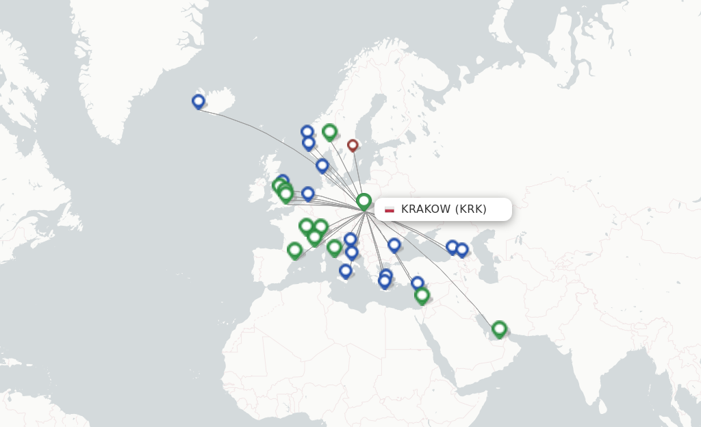 Wizz Air flights from Krakow, KRK - FlightsFrom.com