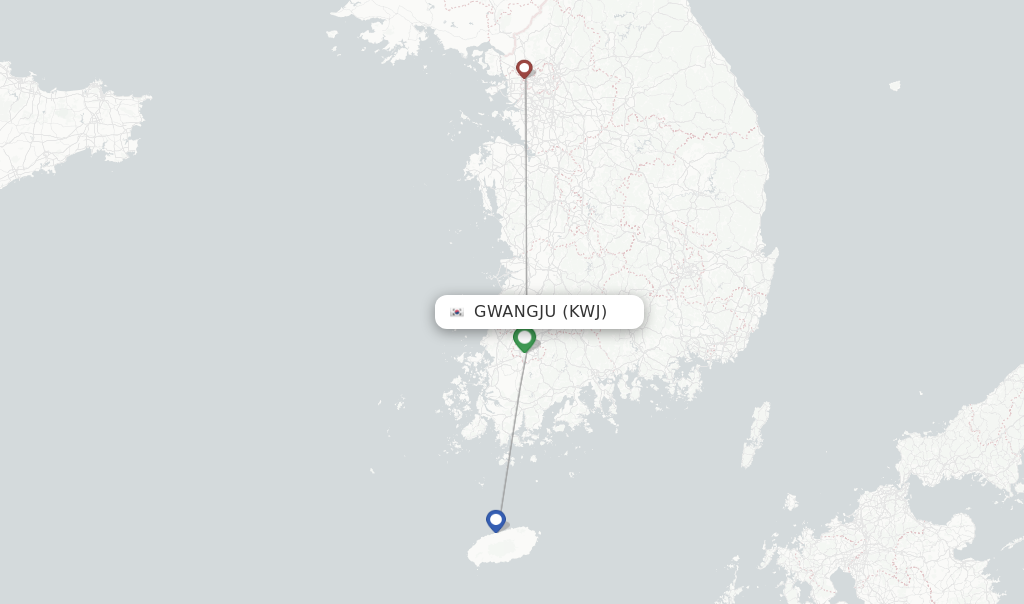 Asiana flights from Gwangju, KWJ - FlightsFrom.com