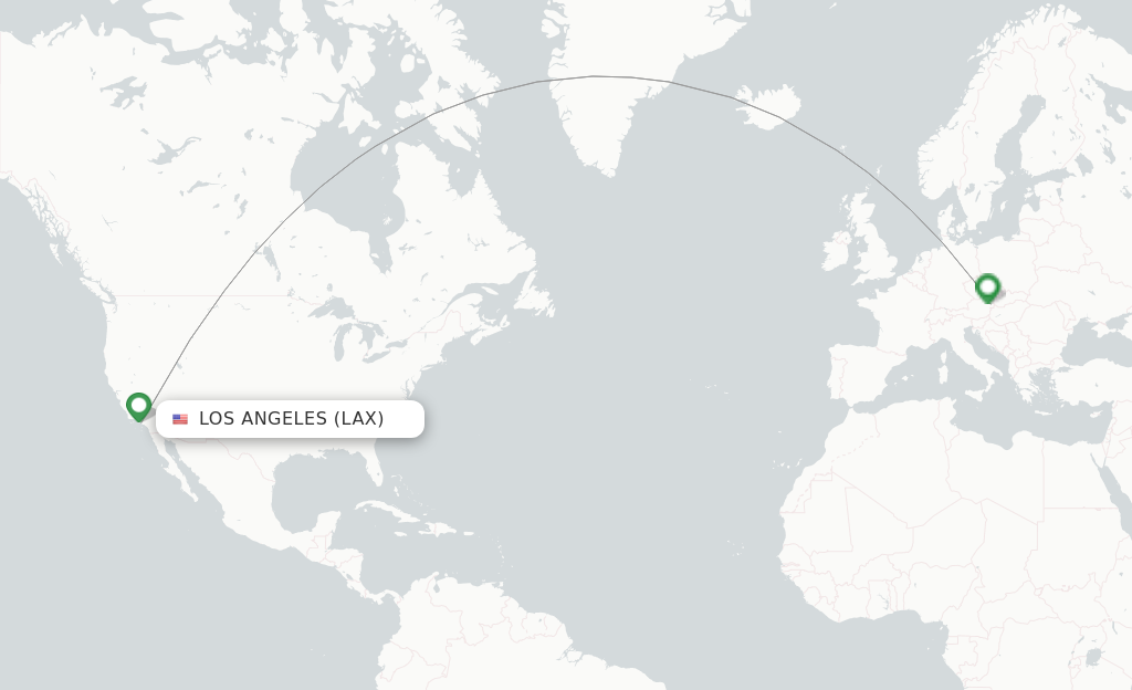 Austrian flights from Los Angeles, LAX - FlightsFrom.com