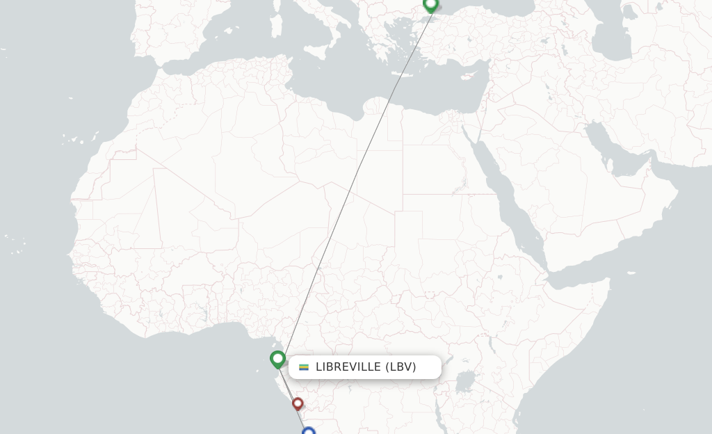 Turkish Airlines flights from Libreville, LBV - FlightsFrom.com